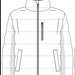 Vector Mens Puffer Jacket SVG Flat Sketch for Adobe - Etsy