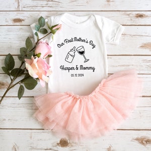 Our First Mothers Day Gift Mom and Baby Matching Set, New Mom Gift for ...