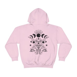 Luna Moth Hoodie, Luna Moth Clothing, Moon Phases, Moon Phase Hooded ...