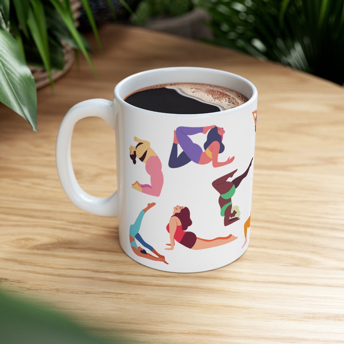 Yoga Poses Mug, Body Positivity Gift, Yoga Lover Gift, Yoga Teacher ...