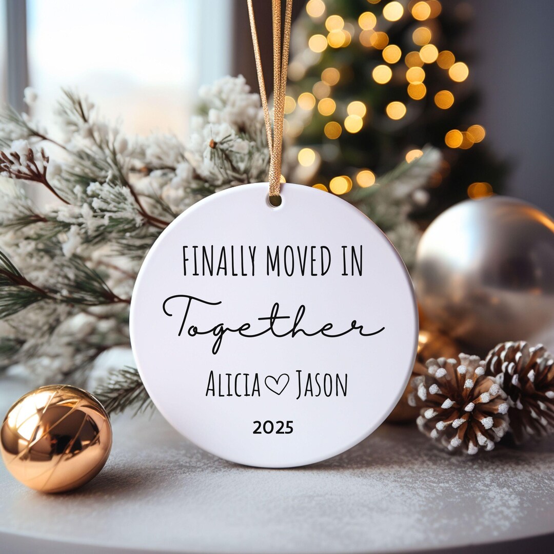 Personalized Finally Moved in Together Ornament Our First Christmas ...