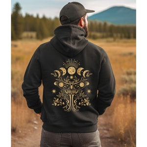 Luna Moth Hoodie, Luna Moth Clothing, Moon Phases, Mystic Moon and Moth ...