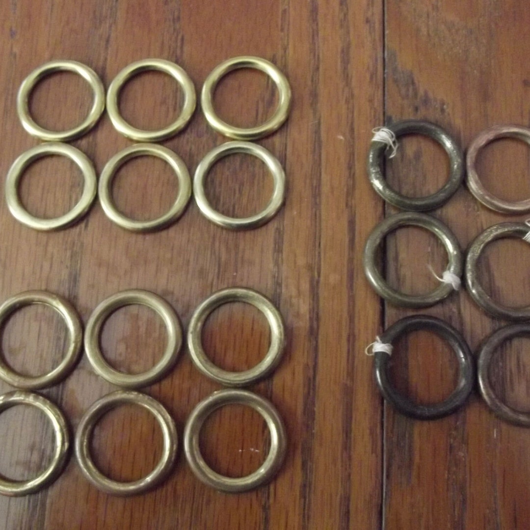 Cafe Curtain Rings, Gold Color, Vintage - Etsy