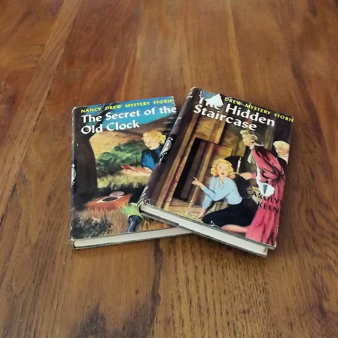 2 Nancy Drew Books, 1 & 2, Secret of the Old Clock and Hidden Staircase ...