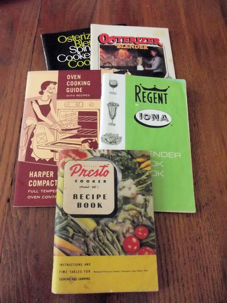 5 Appliance Books 1950's & 1970's Vintage - Etsy