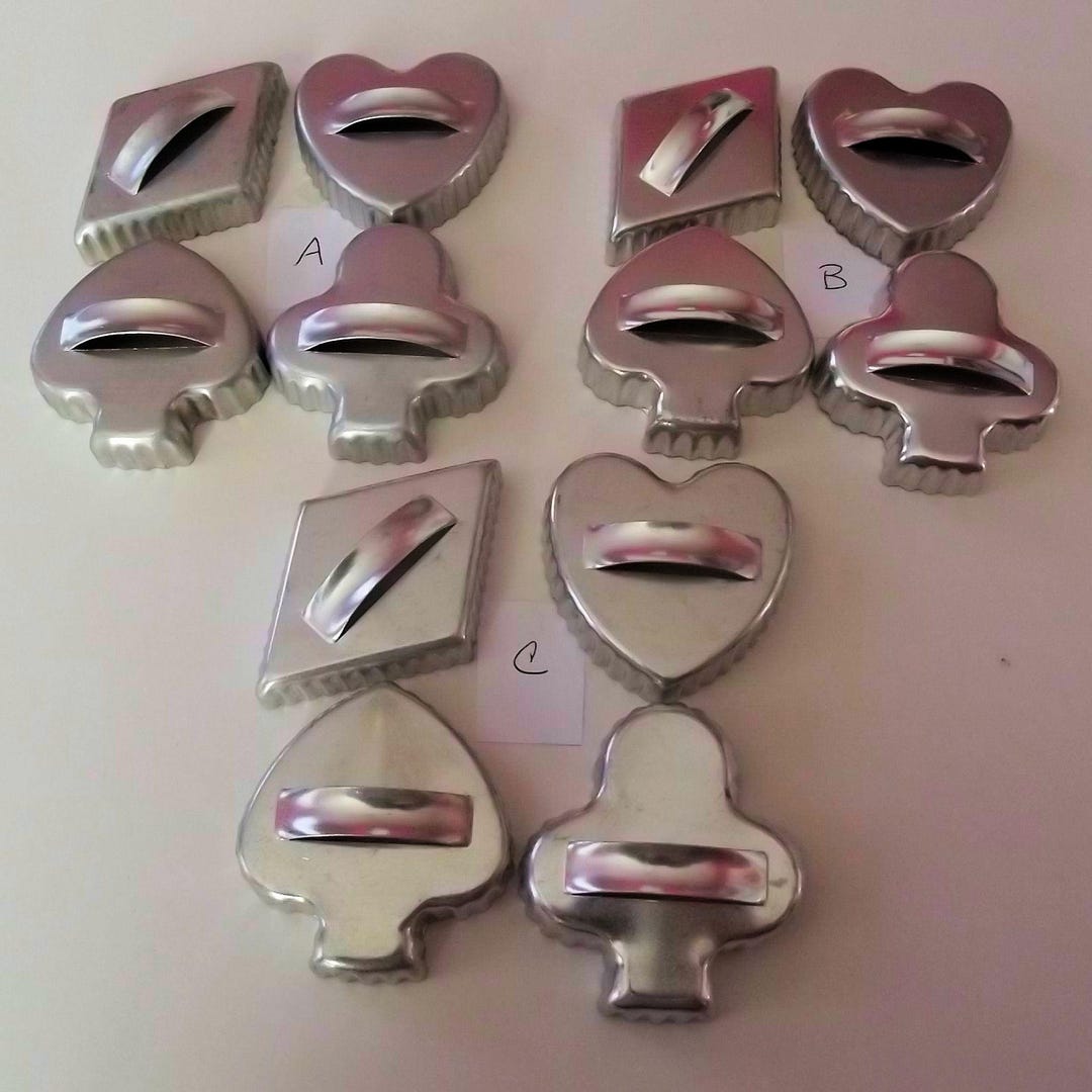 Bridge Set of 4, Aluminum Cookie Cutters, Vintage Mid Century, CHOICE ...