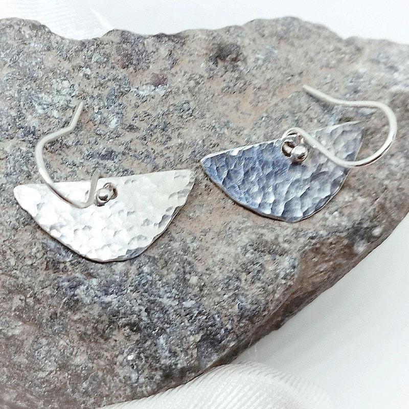 Large Semi Circle Earring - Etsy