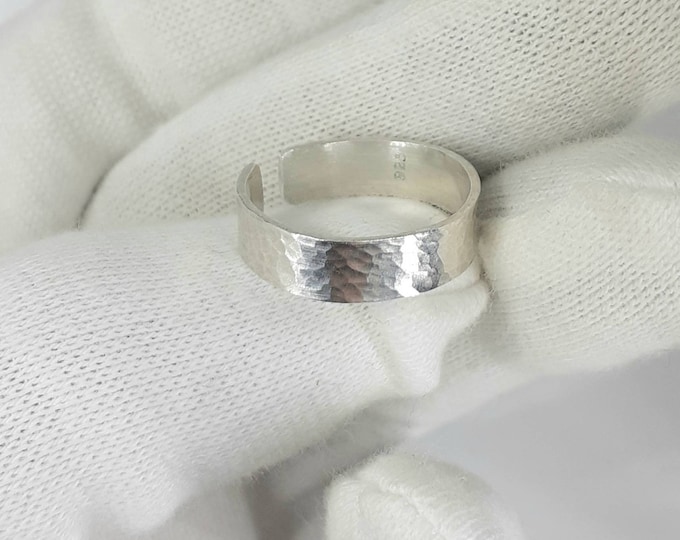 Hammered Sterling Silver Wrap Ring – 925 Bypass Style Ring - RG11201818 ...