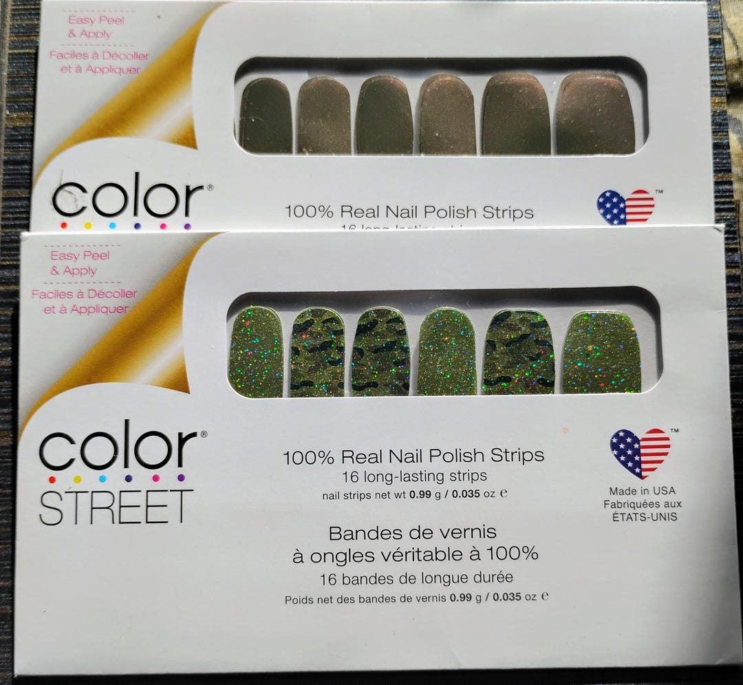 Glam-ouflage/viper-active Color Street Nail Polish Strips Free Twosie ...
