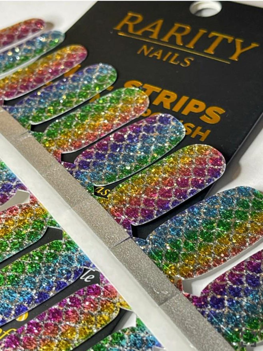 Rainbow Trout Rarity Nails Polish Strip Free Sample/ship - Etsy