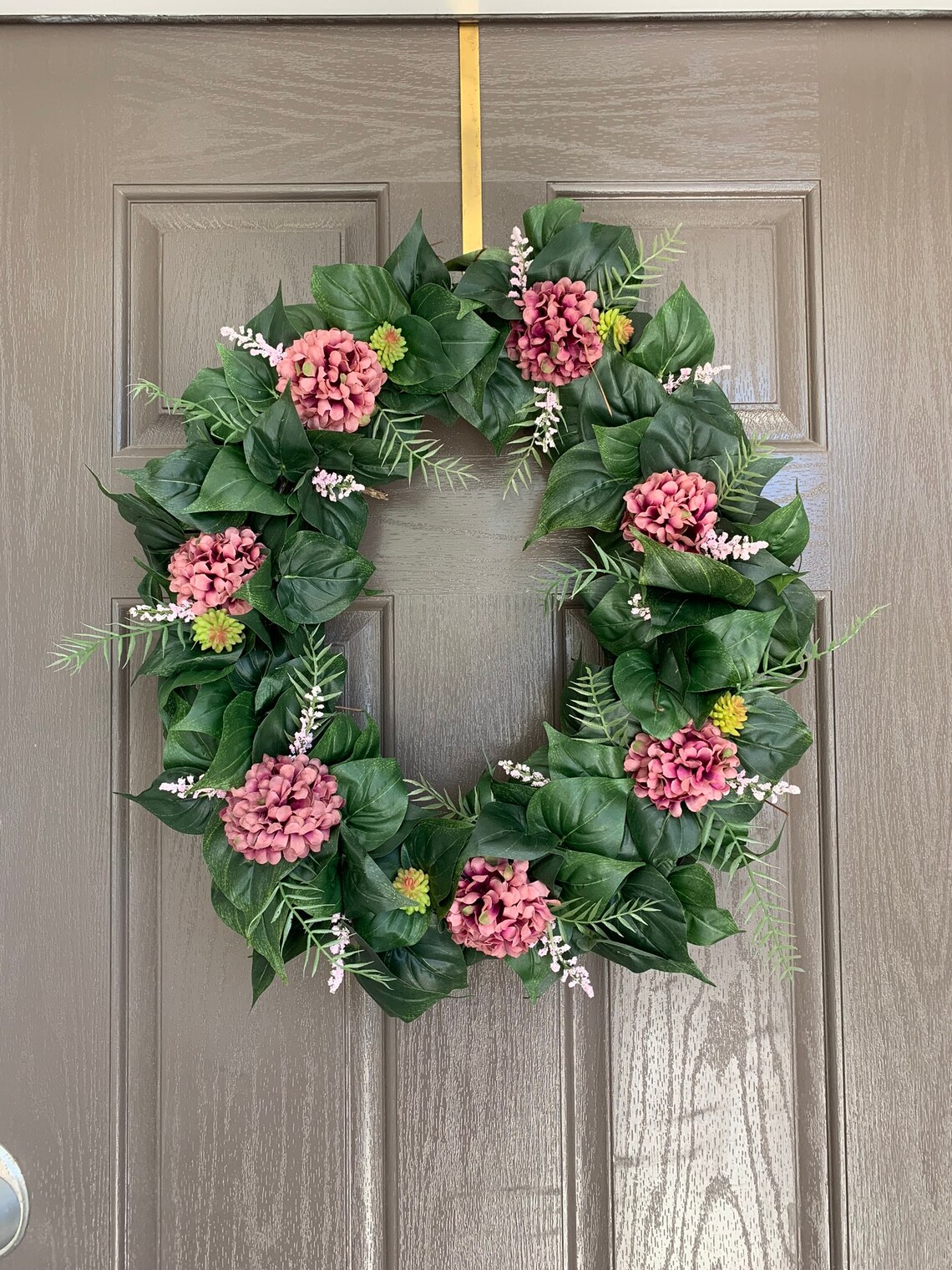 Carnation Wreath, Ivy Wreath, Succulent Wreath, Front Door Wreath ...