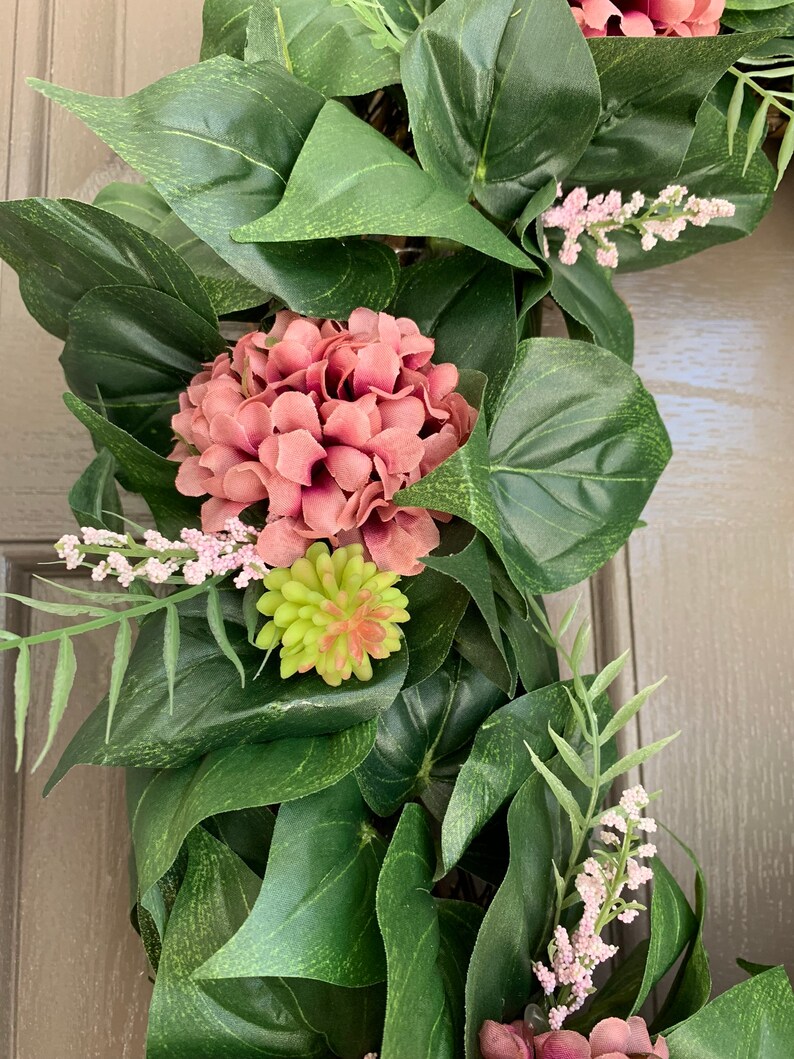 Carnation Wreath, Ivy Wreath, Succulent Wreath, Front Door Wreath ...