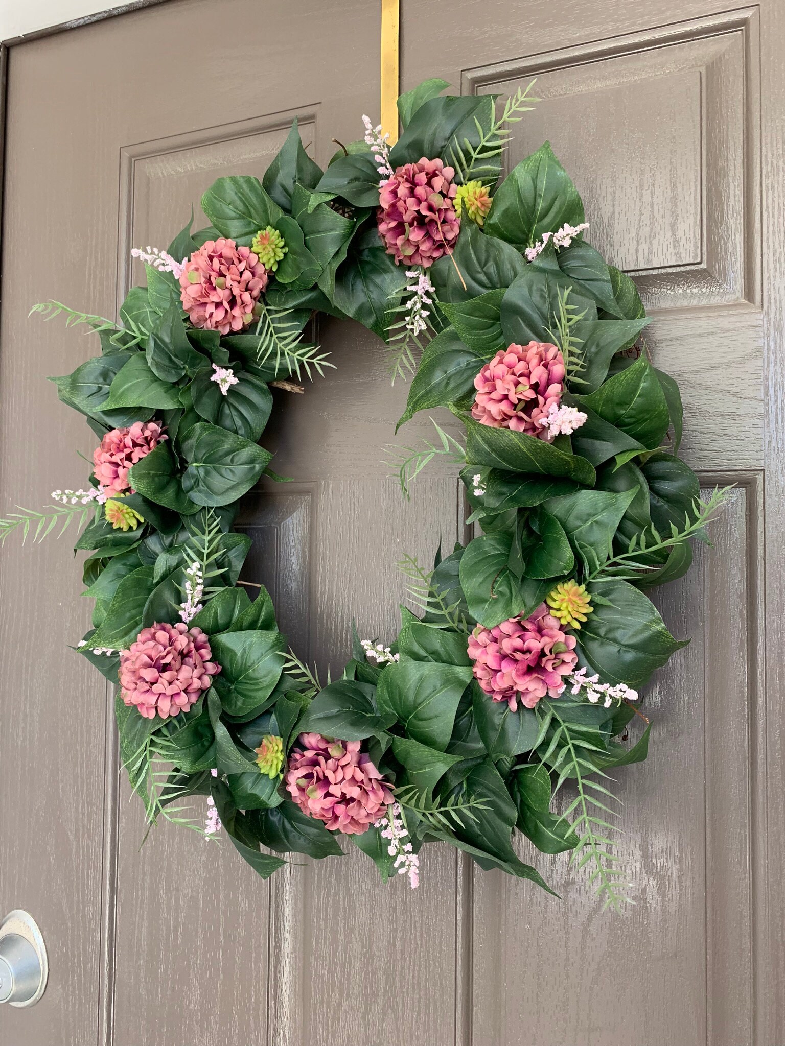 Carnation Wreath, Ivy Wreath, Succulent Wreath, Front Door Wreath ...