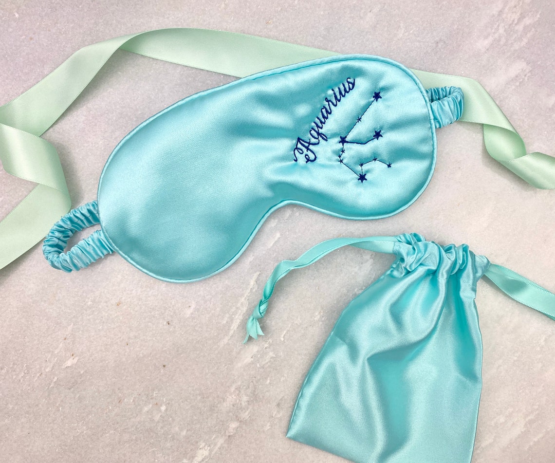 Star Constellation Zodiac Sign Sleep Mask Personalised Sleep - Etsy UK