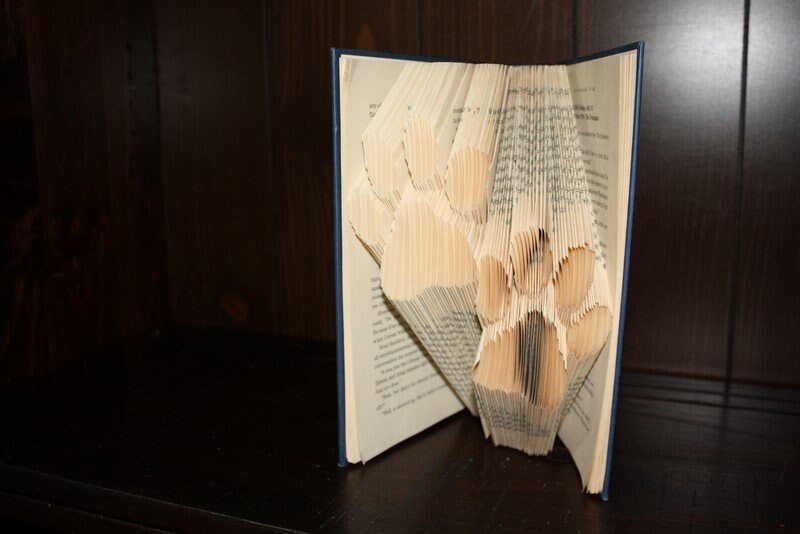 Double Dog Paws Book Folding Pattern - Digital - Mark/fold - Etsy