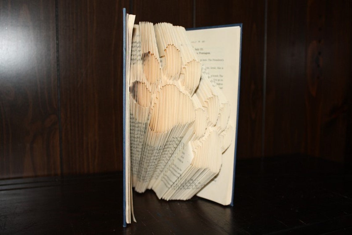 Double Dog Paws Book Folding Pattern - Digital - Mark/fold - Etsy