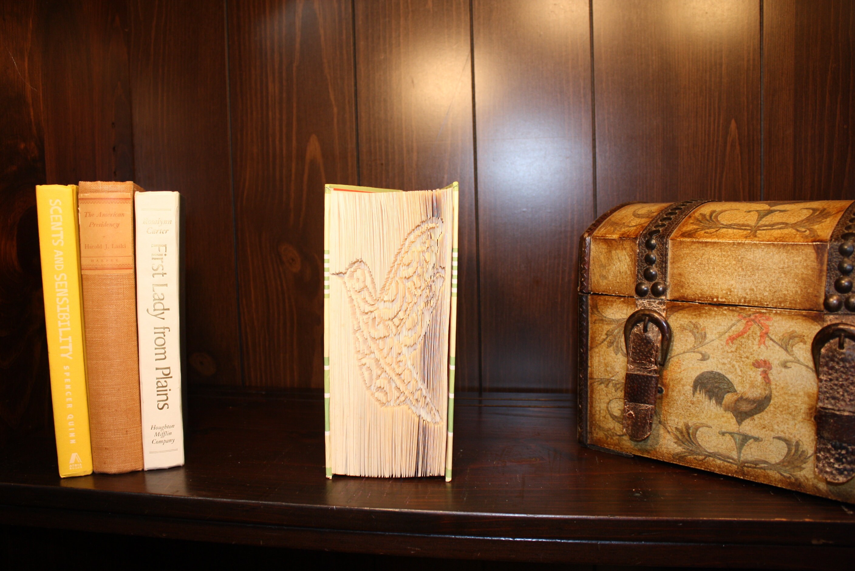 Filigree Bird Book Folding Pattern Mark/cut/fold - Etsy