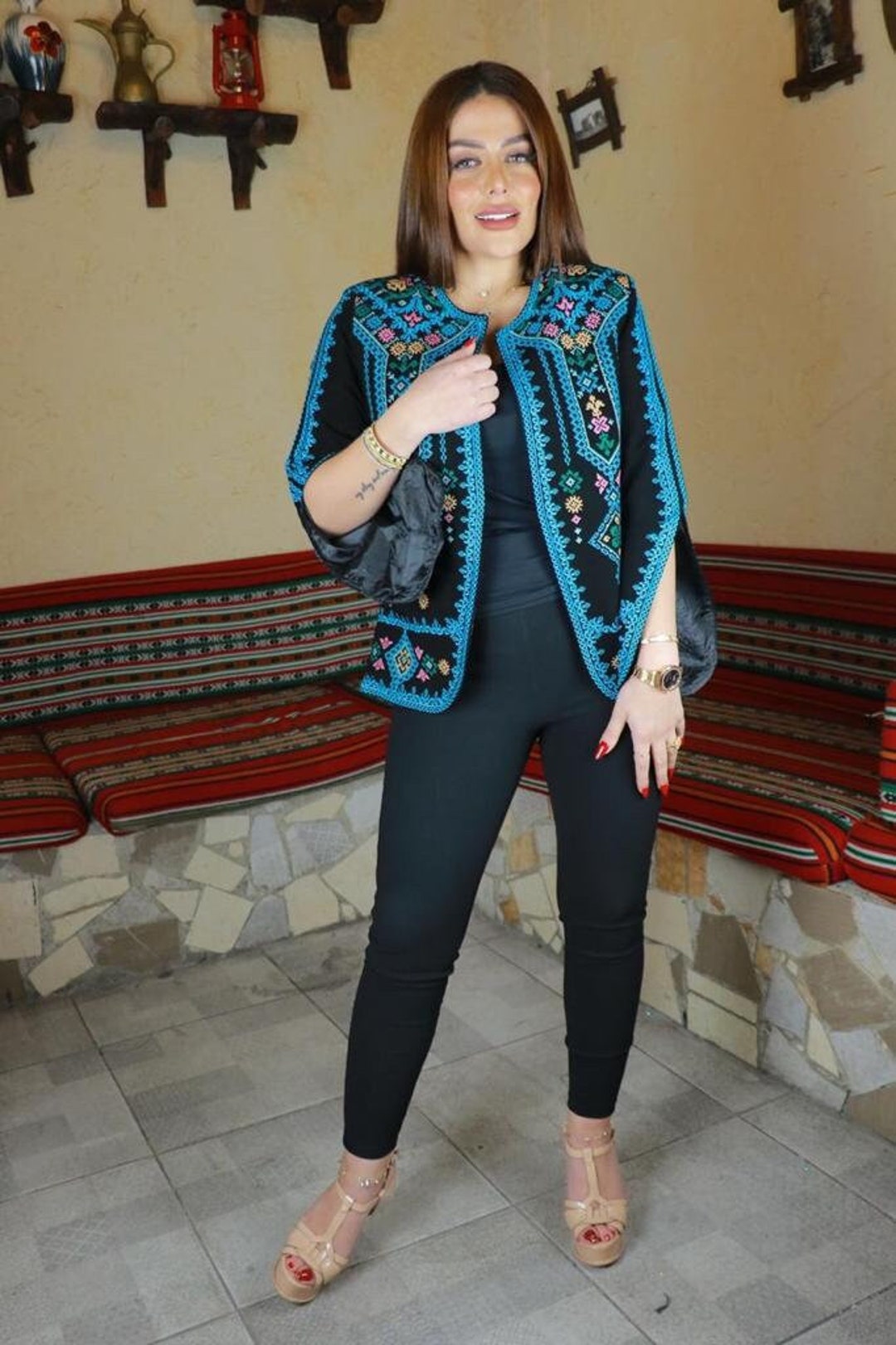 Sulu 1 New Color Style Embroidery Jacket Palestinian Jordanian Gaza ...