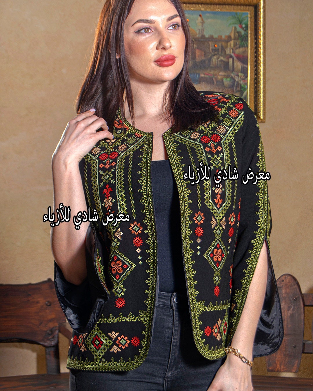Sulu 1 Style Embroidery Jacket Palestinian Jordanian Heritage Tatreez ...