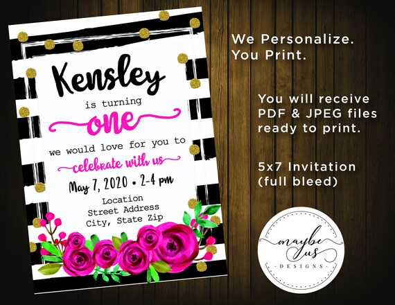 Kate Spade Invite Etsey