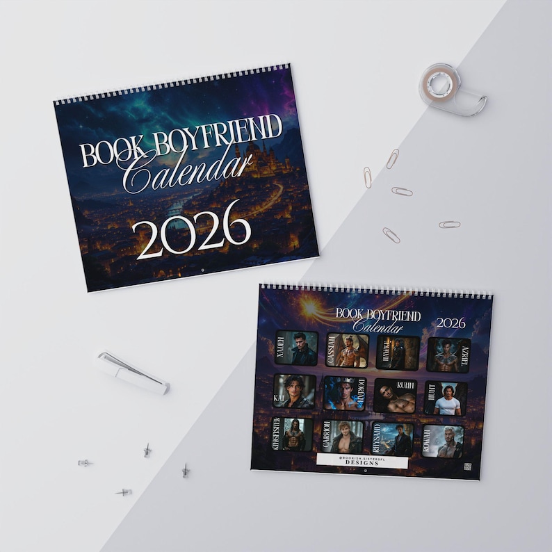 2026 Fae Warrior Book Boyfriend Calendar GLOSS Epic Fantasy Art ...