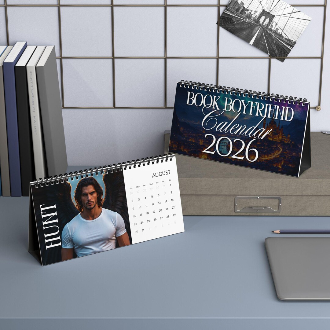 FAE Book Boyfriend Calendar 2026 Desktop Calendar | Romance Character ...