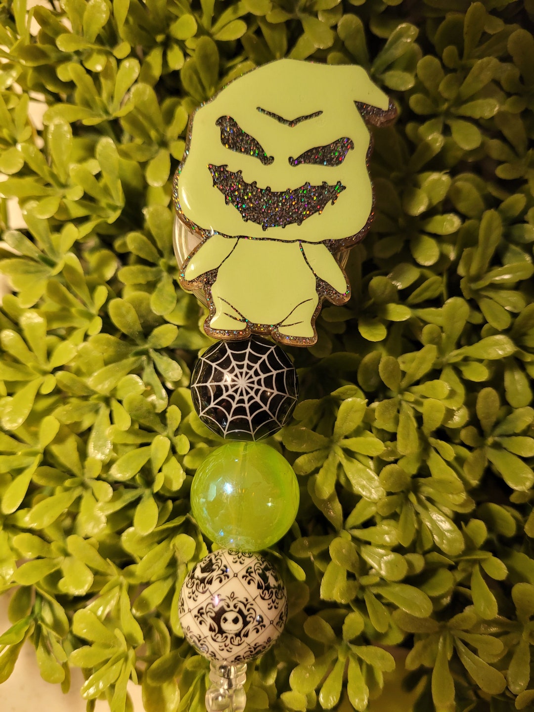 Glow in the Dark Oogie Boogie Badge Reel or Lanyard - Etsy