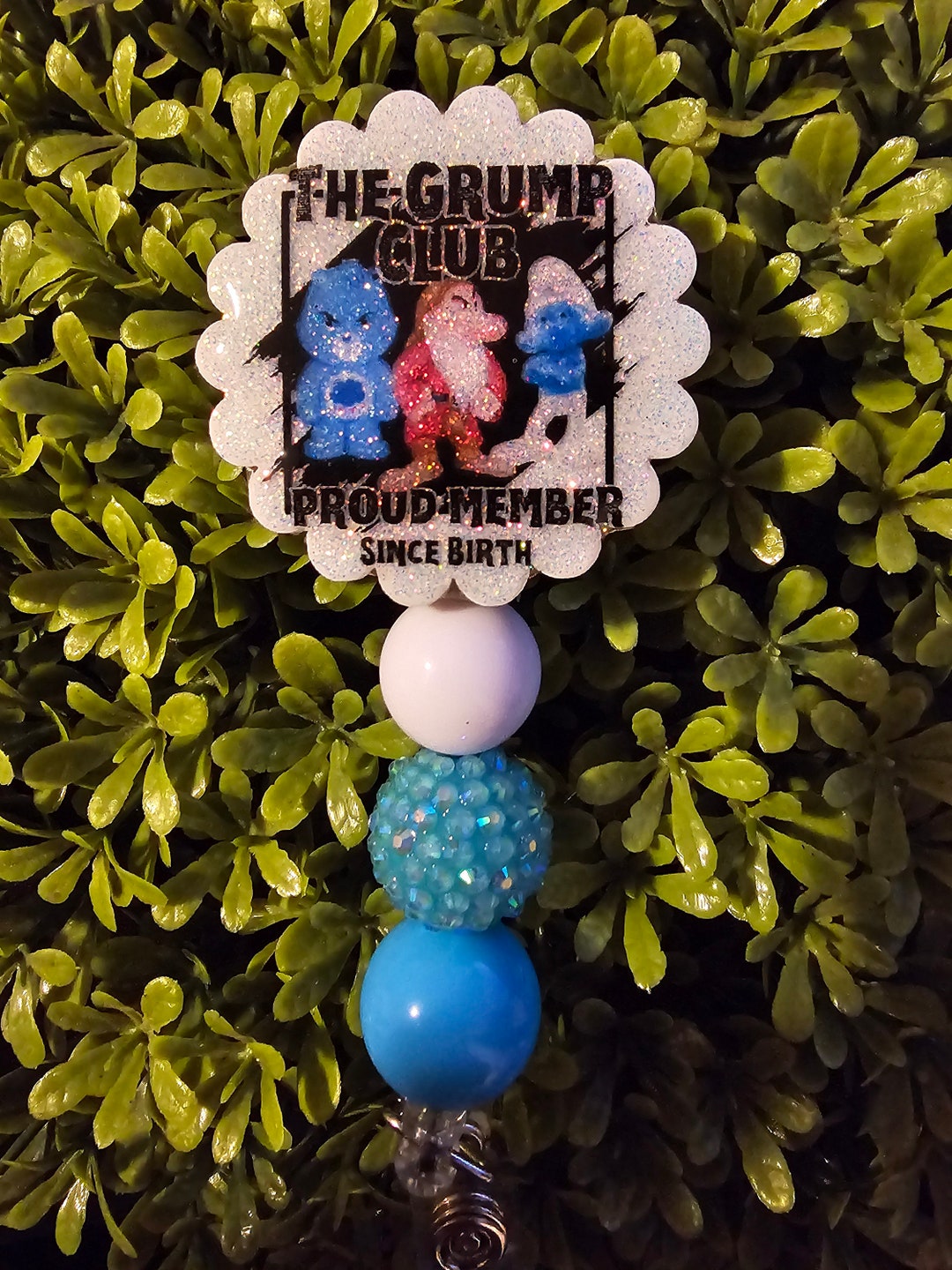 Grumpy Care Bear Badge Reel or Lanyard - Etsy