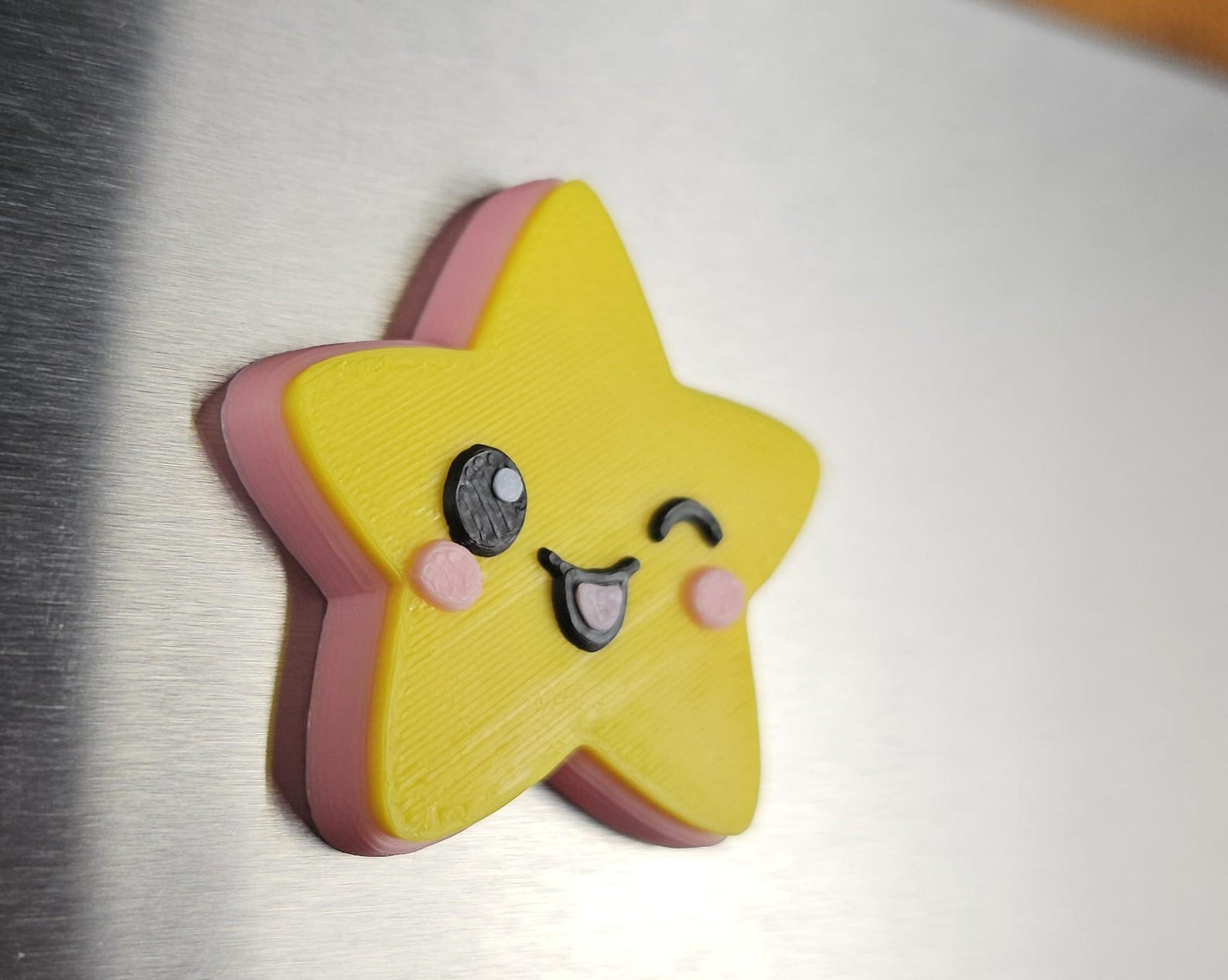Kawaii Winking Star Magnet: Fridge or Locker Magnet, Weather Series - Etsy