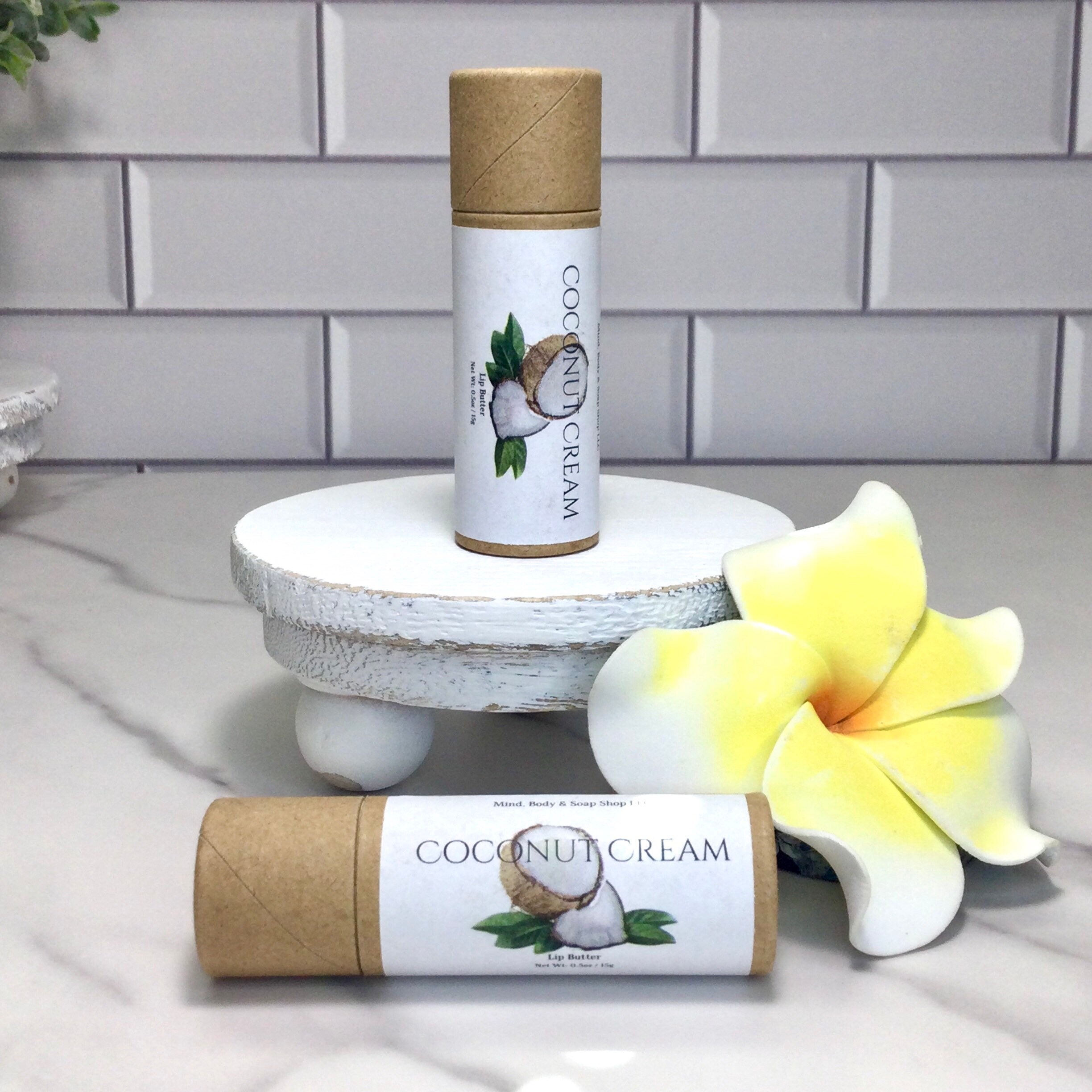 Coconut Cream Lip Butter Natural Lip Balm Eco Friendly Lip - Etsy