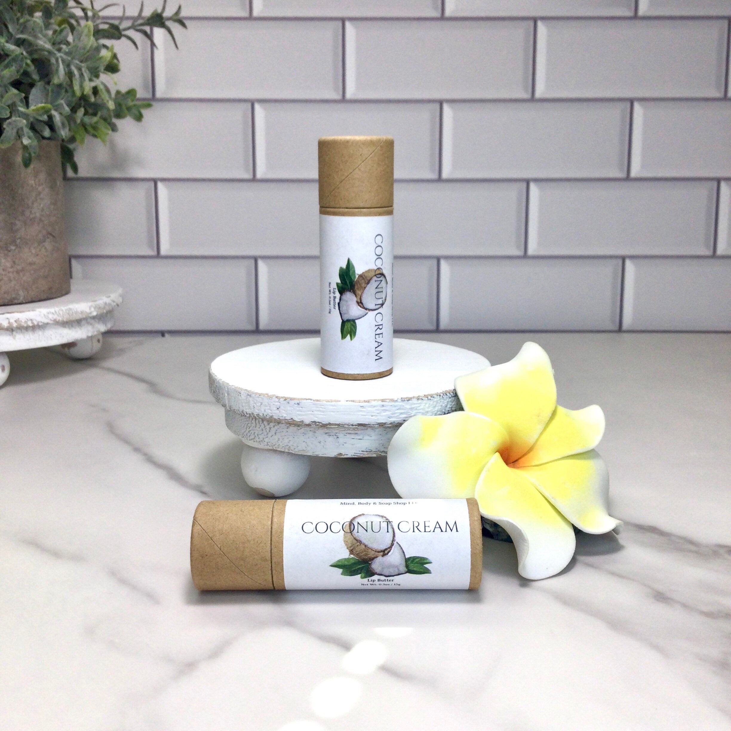 Coconut Cream Lip Butter Natural Lip Balm Eco Friendly Lip - Etsy
