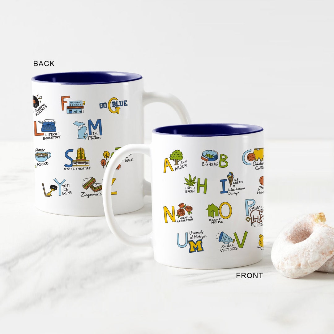 ANN ARBOR MICHIGAN Alphabet Coffee Mug - Etsy
