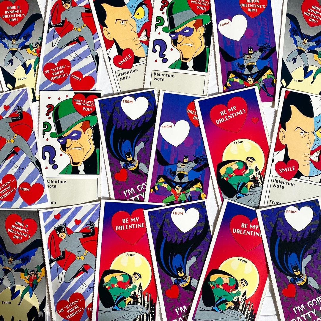 1996 The Adventures of Batman & Robin Valentine Card Packs - Etsy ...