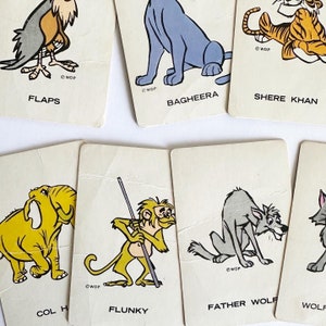Vintage the Jungle Book Card Pack - 5 Cards - Etsy