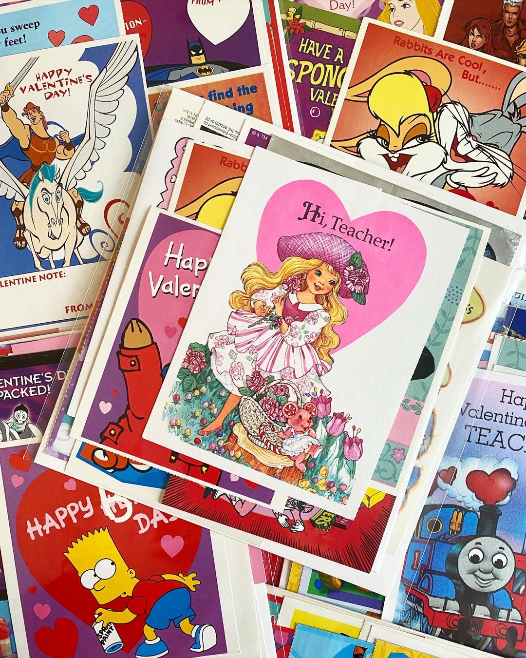 Teacher Cards and Big Valentine Card Pack - Etsy