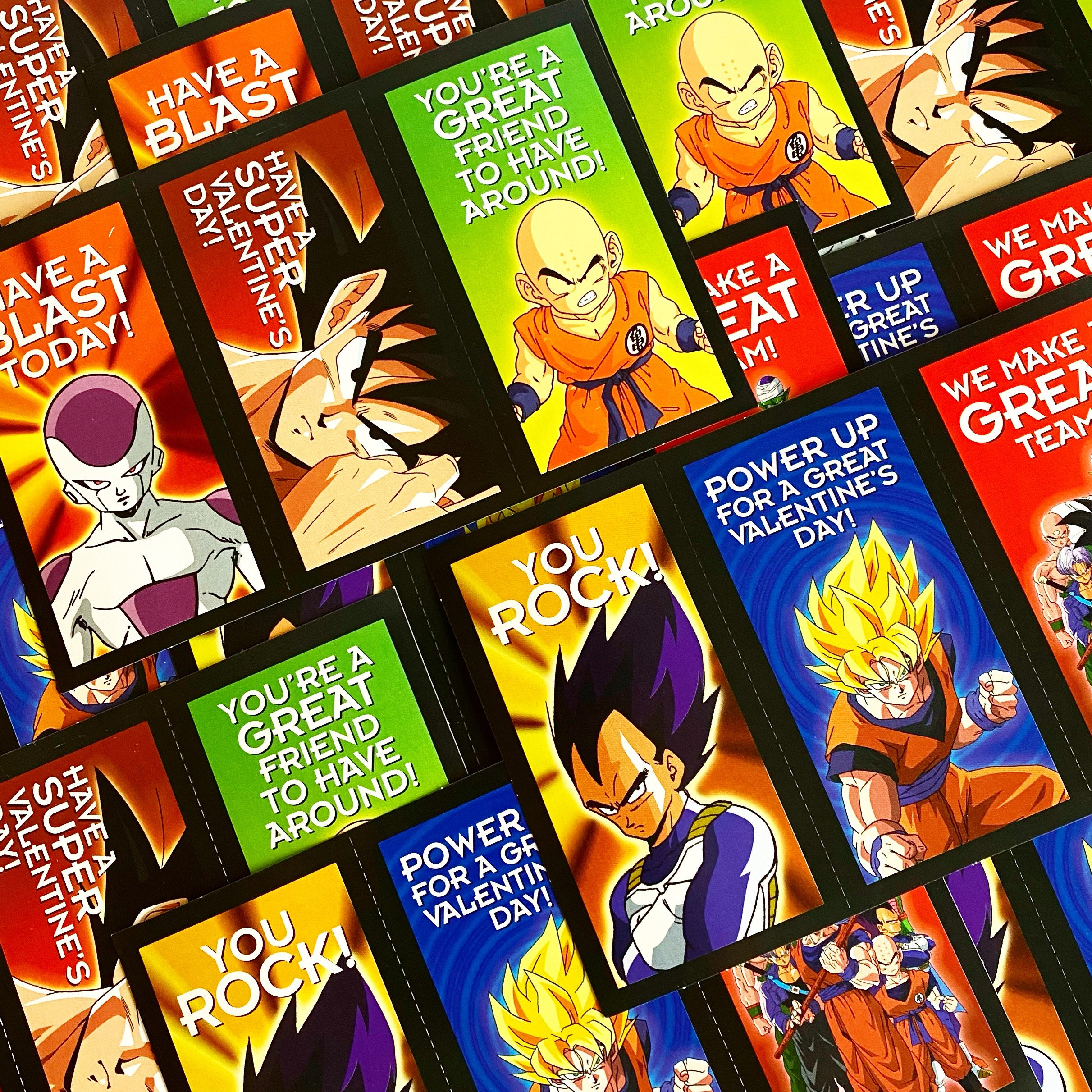 Vintage Dragon Ball Z Valentine Card Pack | Etsy