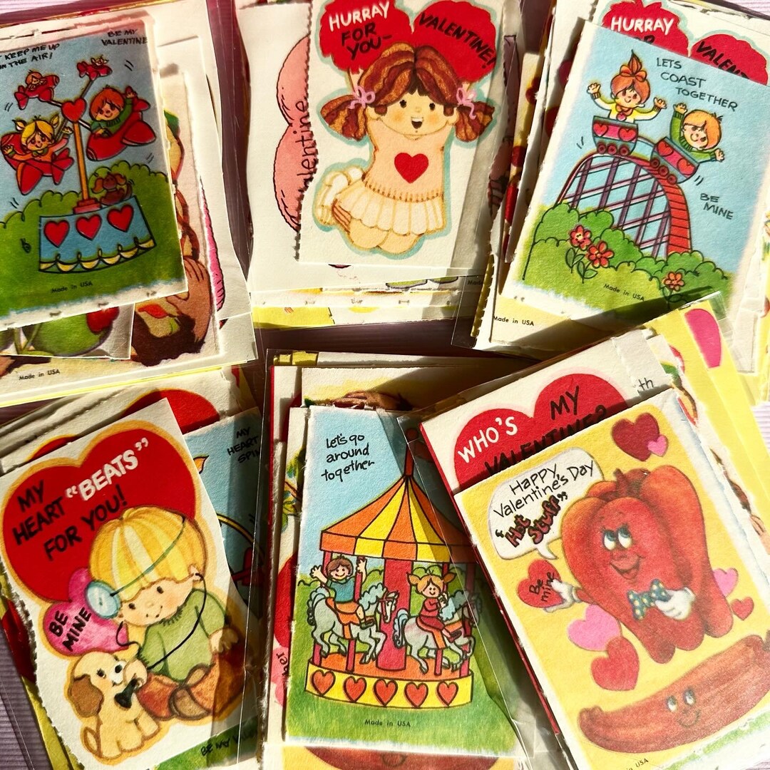 Vintage Valentine Card Packs (sold Separately) - Etsy