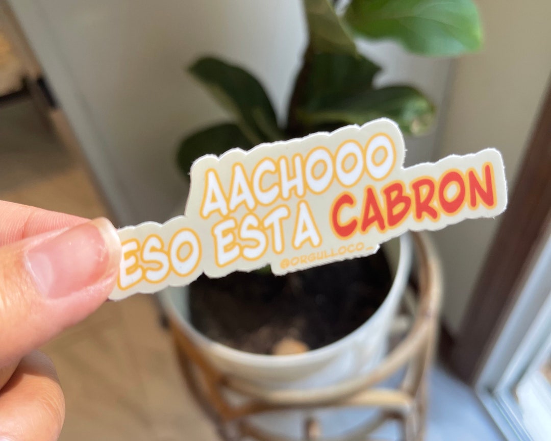 Acho Cabron Vinyl Sticker - Puerto Rico Sticker - Notebook Sticker ...