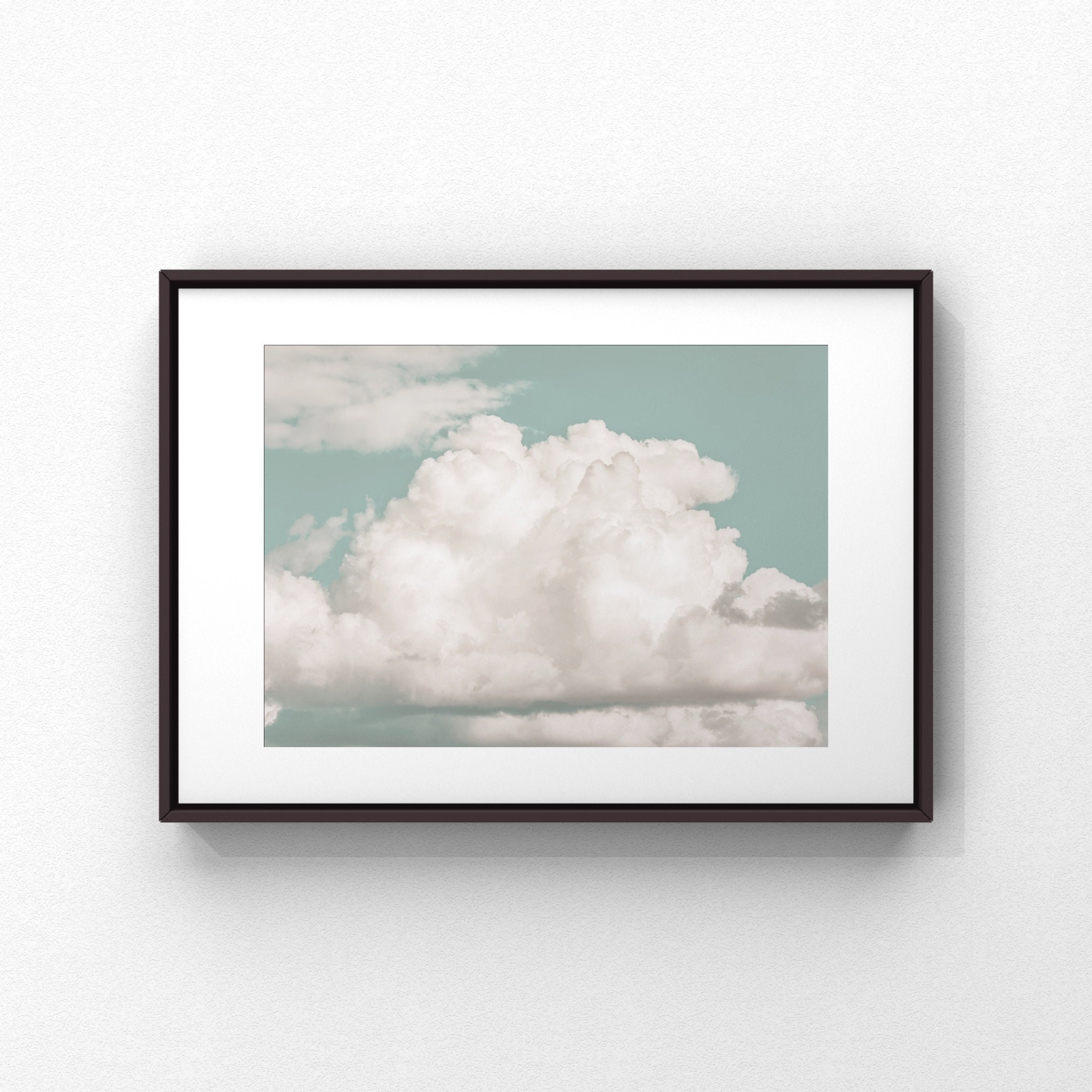 Cloud Print Blue Wall Art Pastel Print Cloud Art Print - Etsy
