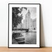 Chicago Skyline Print, Black and White, Digital Photo, Printable Photo ...