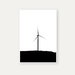 Wind Turbine Print, Minimalist Print, Fine Art Print, Wind Turbine Wall ...