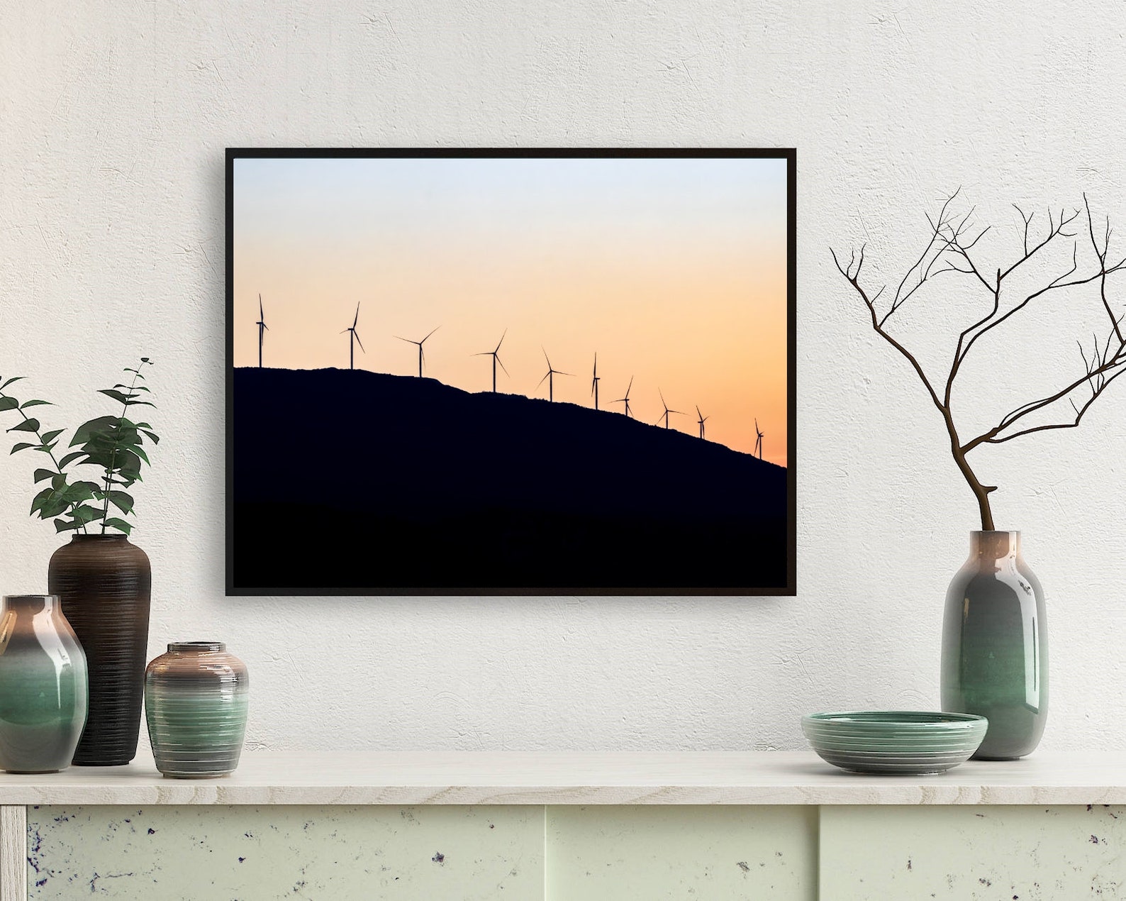 Wind Turbine Sunset Photo: Montenegro Mountain Art (digital Download ...