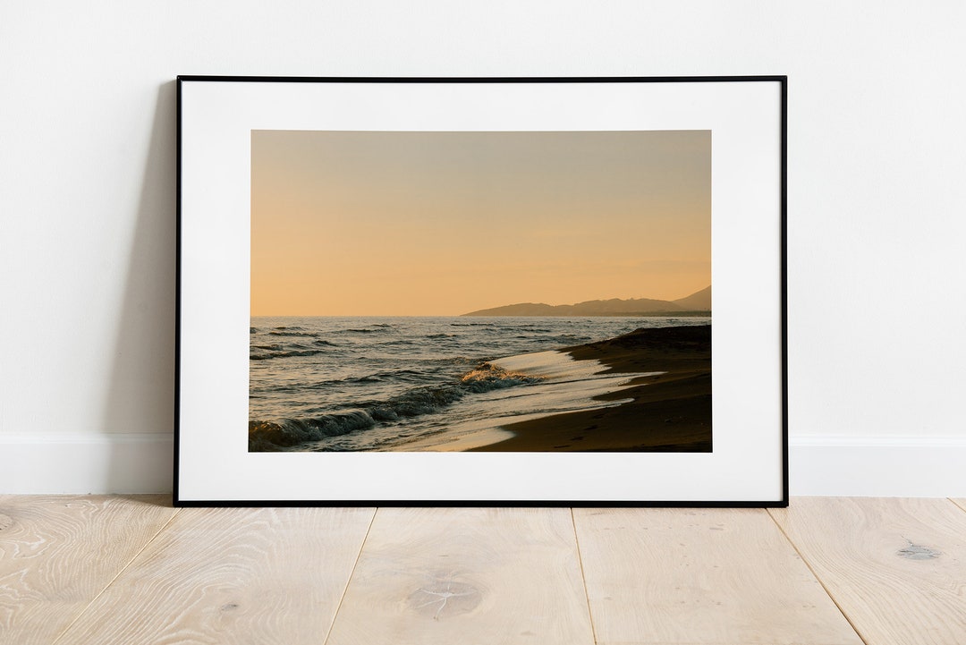 Sunset Beach Print: Coastal Seascape Wall Art (digital Download) - Etsy