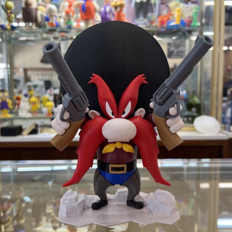 Cowboy estilizado em estilo cartoon STL – Personagem original do Velho ...