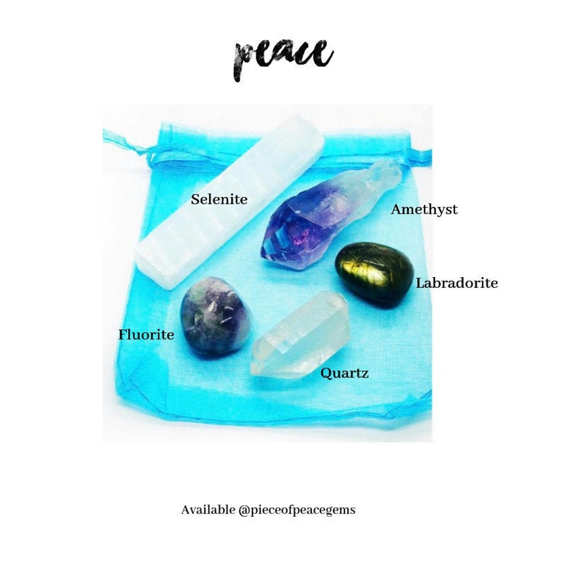 Peace Crystal Set - Etsy