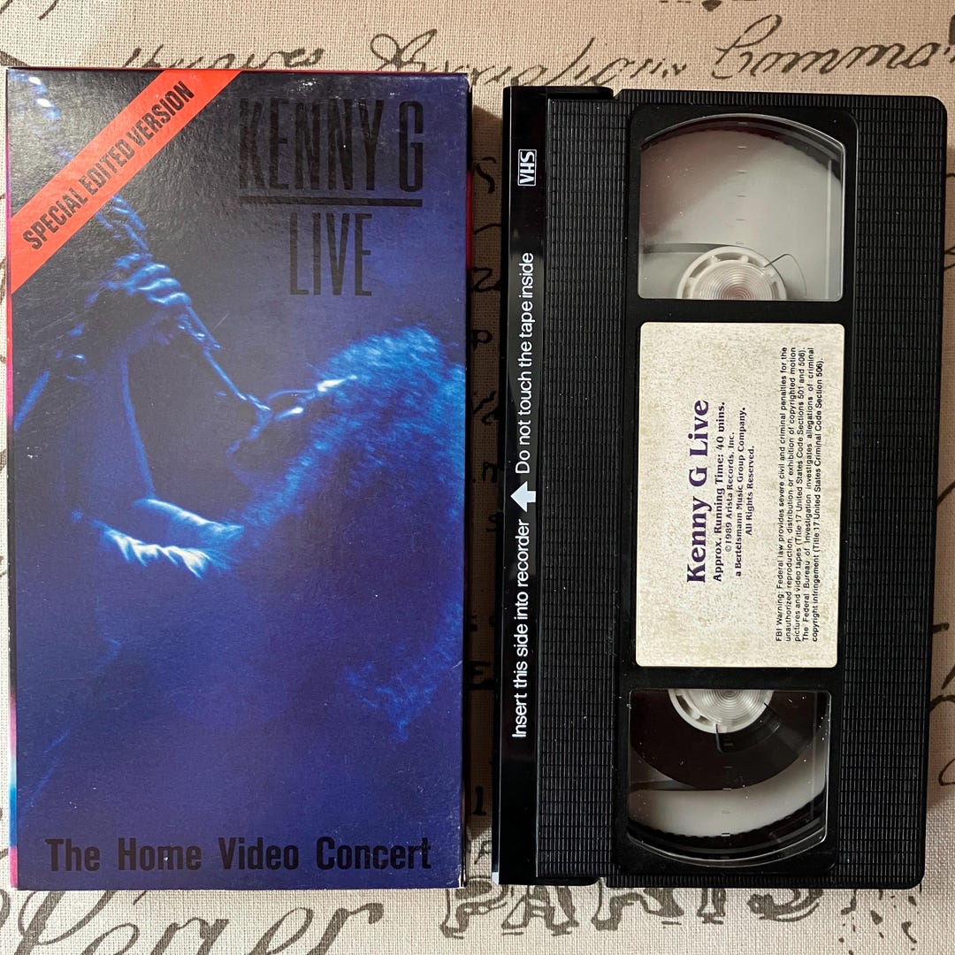 Kenny G Live: the Home Video Concert VHS Video AVON Special Edition ...
