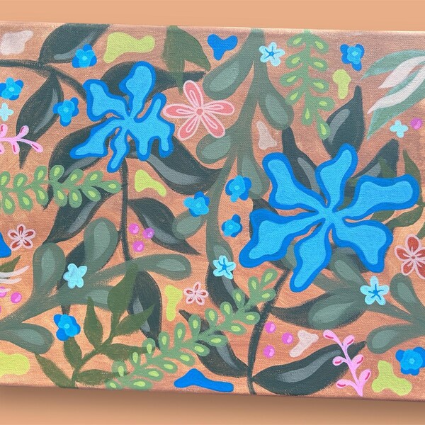 Painted Vinyl Record Handmade Vintage Art - Etsy