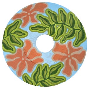 Painted Vinyl Record Handmade Vintage Art - Etsy