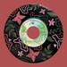 Painted Mini Vinyl Pink Flowers and Green Leaves - Etsy