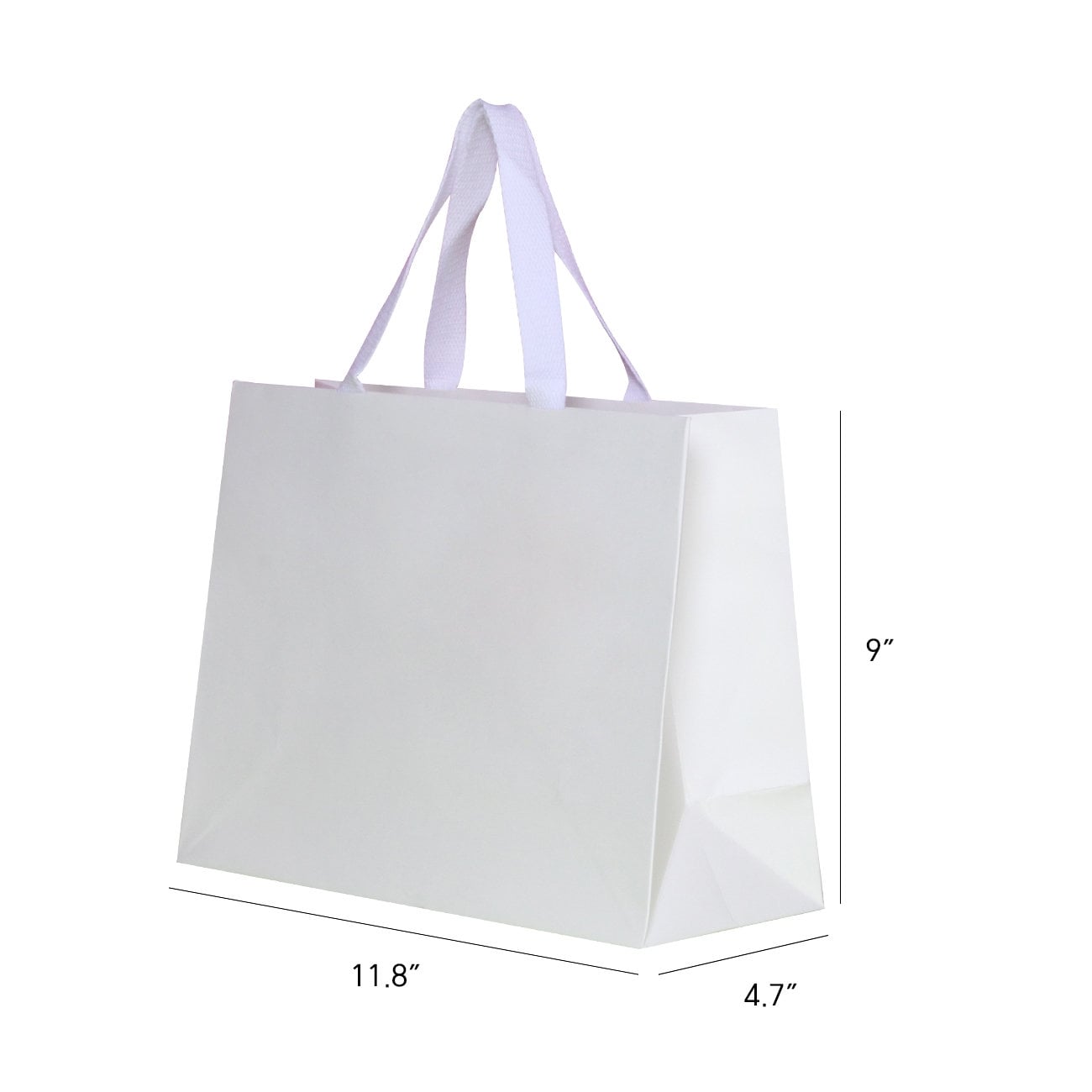 White Gift Bags With Cotton Handles S,M,L,XL Thick, Sturdy and Durable ...